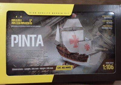 Mini Mamoli Wooden Ship Model Kit Columbus’s PINTA # MM15 | eBay