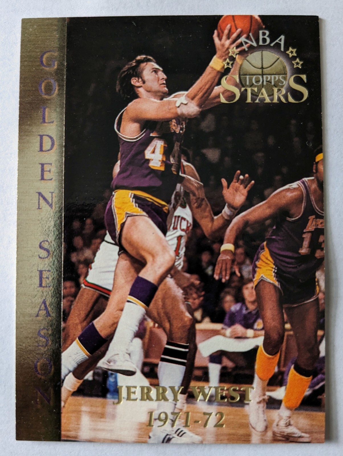 JERRY WEST, 1996 TOPPS NBA STARS GOLDEN SEASON #98, LAKERS | eBay