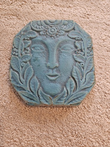 Rare David Ellison Pewabic Pottery Tile Turquoise Glazed Art Deco Lady ...