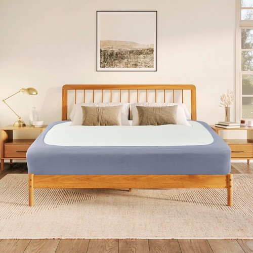 Biscaynebay Decorative Box Spring Cover Queen Size, Silver Queen, Grey ...