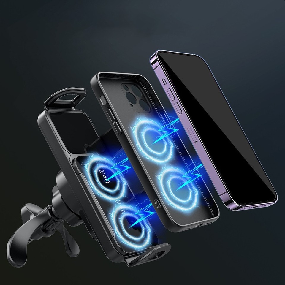 Sleek Auto Rotating Charger Mount for Smartphones Designed for Easy Use ...