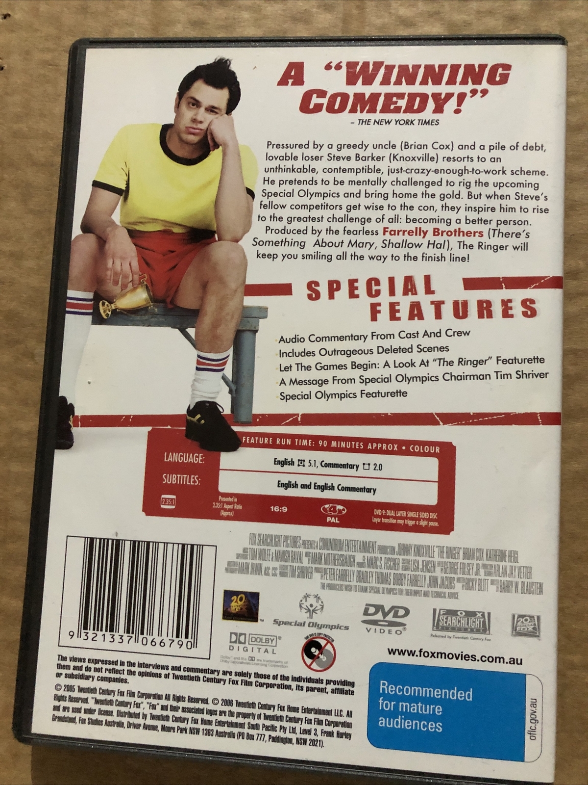 The Ringer DVD 2006 Johnny Knoxville Region 4 | eBay