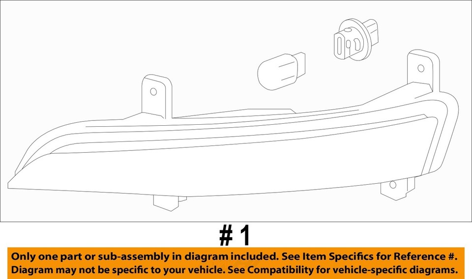 GM OEM 13-17 Traverse Front Lamps Park Signal Lamps-ParkTurn Lamp ...