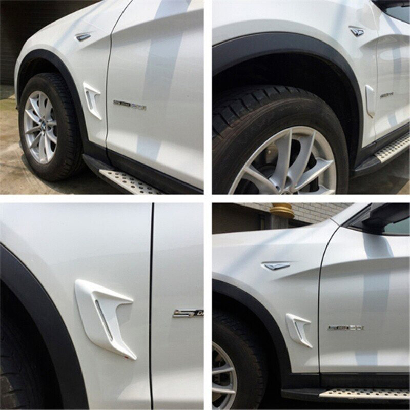 2pcs 3D Car Air Outlet Side Shark Gill Sticker Board Automobile Car ...