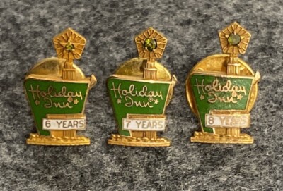 HOLIDAY INN SERVICE PINS - 6, 7 & 8 YEAR PIN | eBay