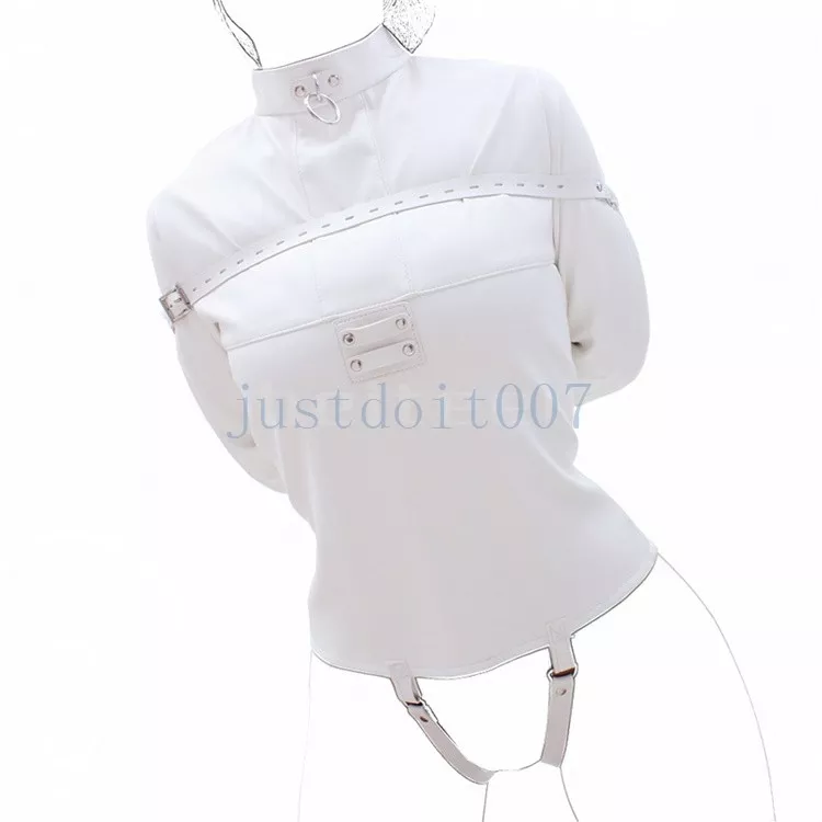 Asylum Straight Jacket Body Harness Armbinder Costume Straitjacket ...