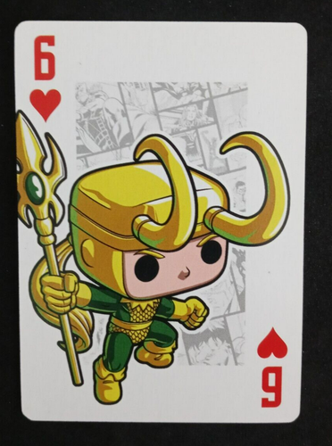 2019 Marvel Pop! Playing Card Loki 6 Hearts | eBay