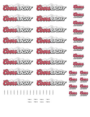 HO Scale Truck / Trailer Decals. " Coors Light " | eBay