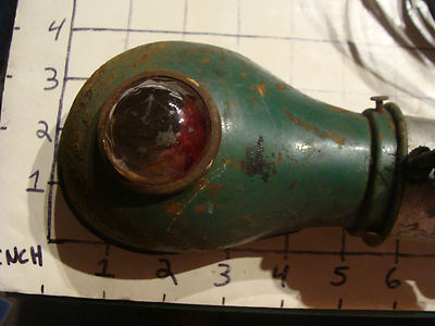 vintage Mechanic light, attaches to car battery, glass on back of metal ...