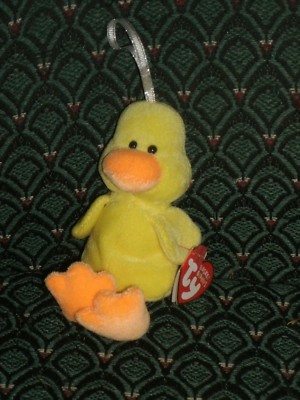 Ty Basket Beanies ~ 3"(yellow) Duck ~ DUCKLING ~ 2004 ~ MWMT ~ RETIRED ...