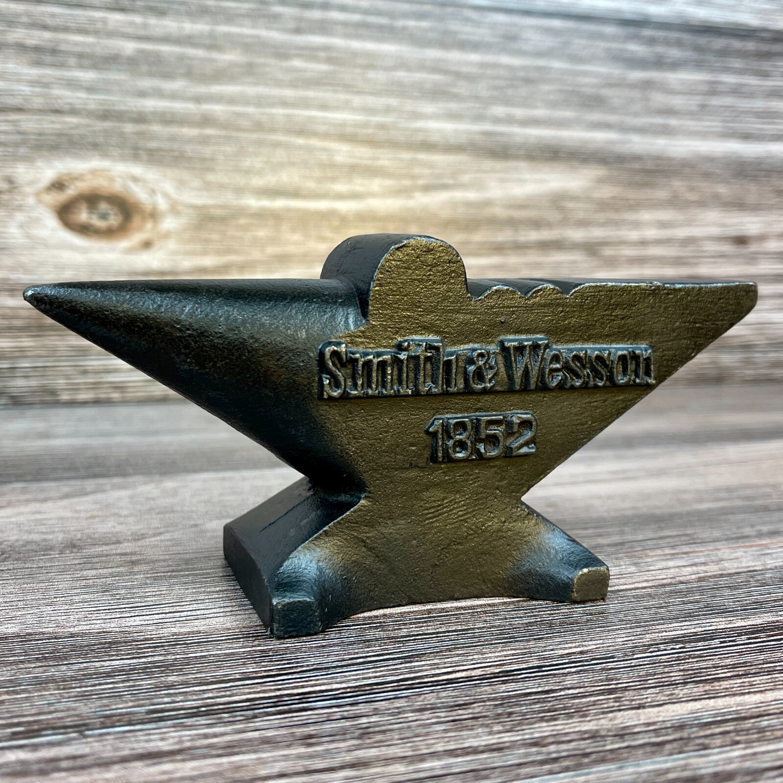Smith & Wesson 1852 Collectible Anvil Cast Iron W/ Antique Finish | eBay
