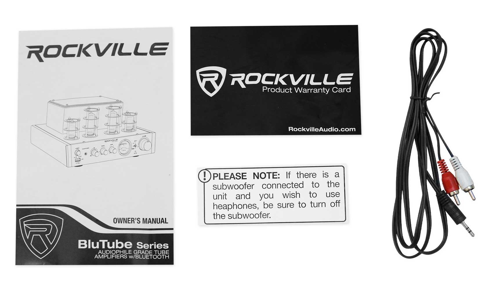 Rockville BluTube SG Bluetooth Tube Amplifier/Home Receiver + (2) Tower ...