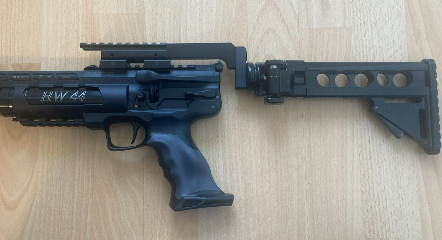 Advanced Shoulder Stock for Weihrauch HW44 100% aluminum | eBay