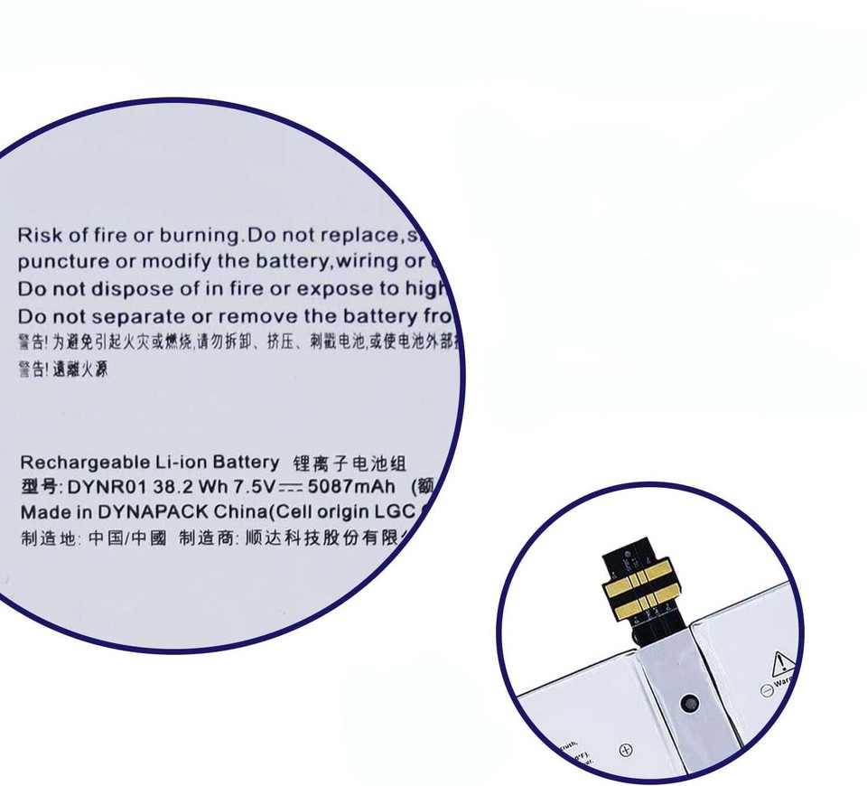 DYNR01 G3HTA027H Battery for Microsoft Surface Pro4 Pro 4 1724 12.3 ...