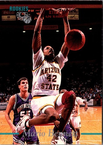 1995 Classic Mario Bennett #25 Arizona State Sun Devils Basketball Card ...
