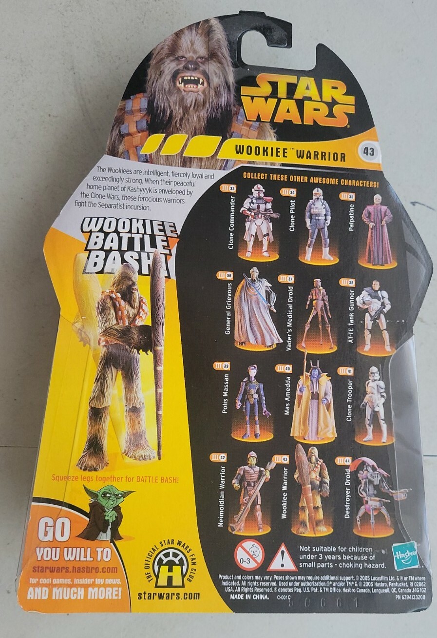 NEW STAR WARS WOOKIE WARRIOR ROTS TAN WOOKIEE BATTLE BASH FIGURE 43 ...