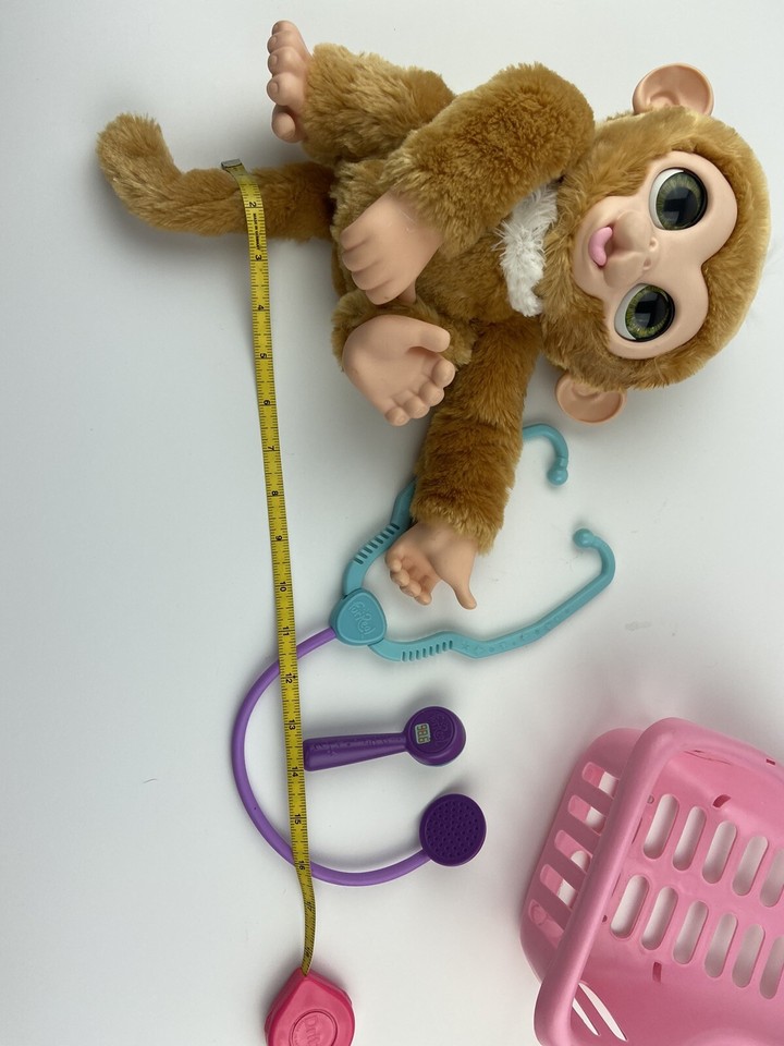 FurReal Friends Check-Up Zandi Chimp Baby Monkey Interactive Pet Toy ...
