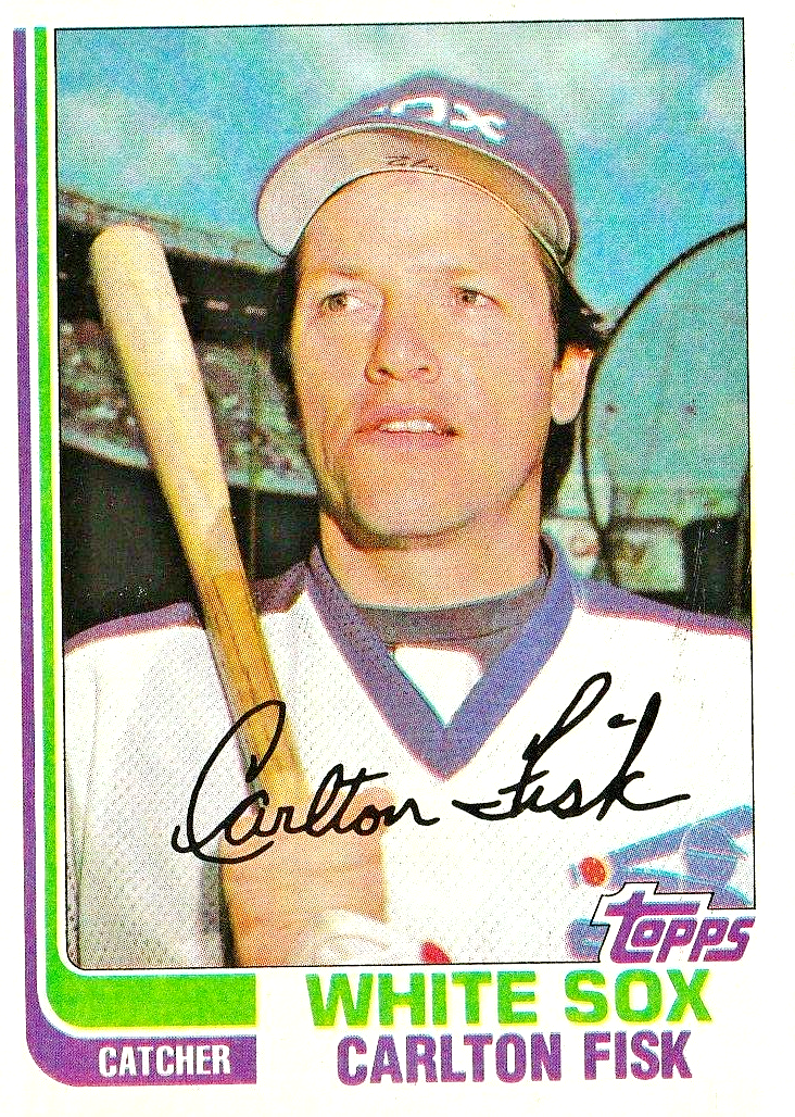 Carlton Fisk 1982 Topps #110 Chicago white Sox MLB Card Free Shipping | eBay