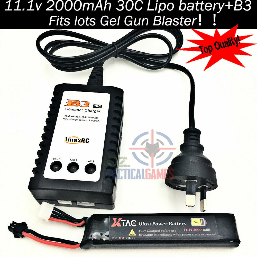Blaster LeHui Battery Upgrade Lipo 8 11.1v/7.4v JINGMING Gel Motor Gen ...