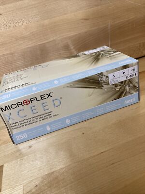 *2,500-Gloves* Ansell Microflex XCEED Powder-Free Nitrile Medical Small ...