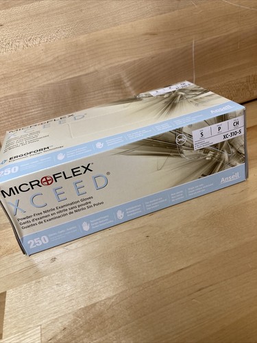 *2,500-Gloves* Ansell Microflex XCEED Powder-Free Nitrile Medical Small ...