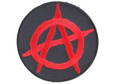 EMBROIDERED PATCH ANARCHY BIKE HARLEY VEST JACKET HELMET MASK BALACLAVA ...