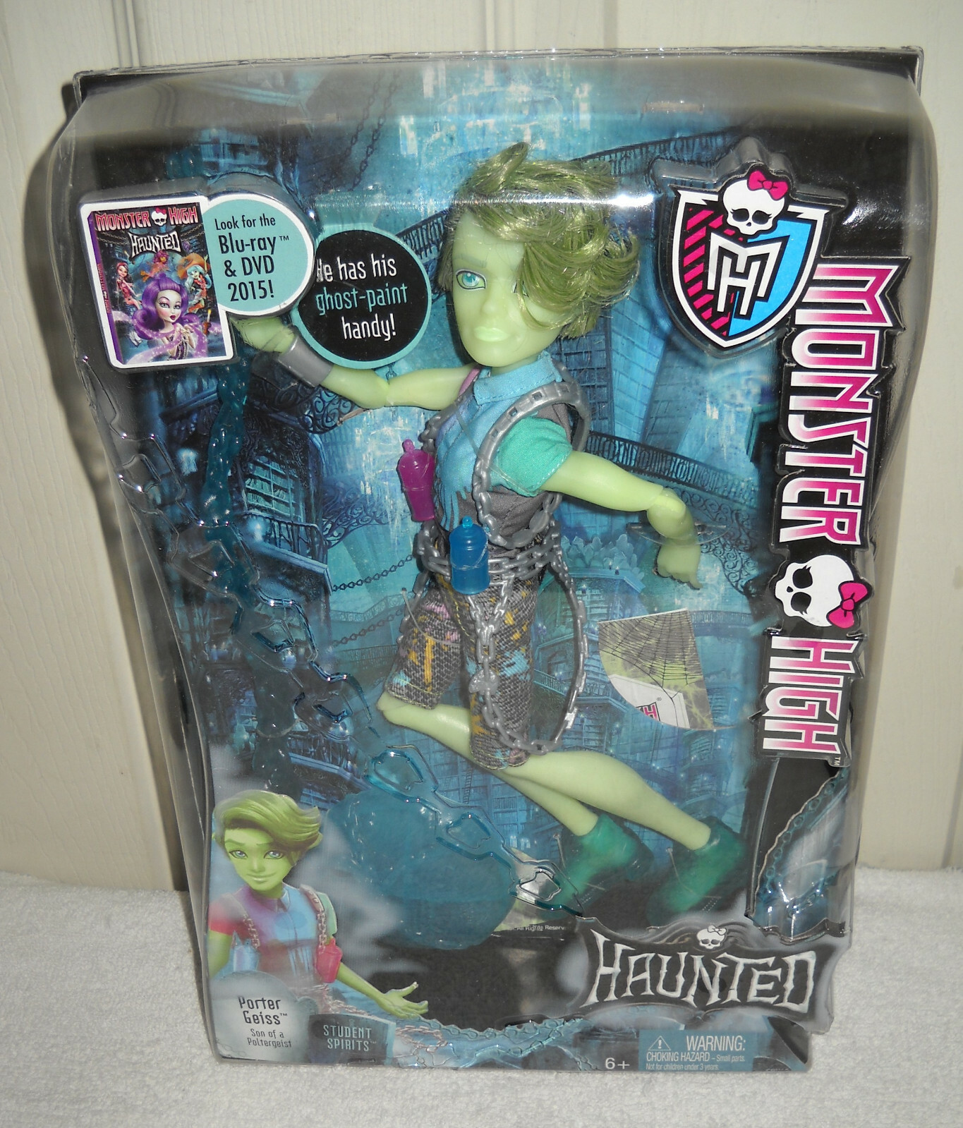 #9919 NRFB Mattel Monster High Haunted Porter Geiss Son of Poltergeist ...