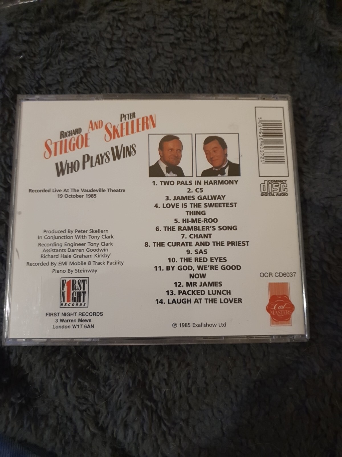 Stilgoe, Richard - Who Plays Wins - Stilgoe, Richard CD 5014636603721 ...