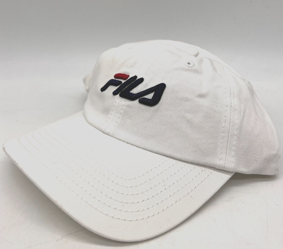 3 Fila Hats White, Pink, & Red Embroidered Adjustable Baseball Caps One ...