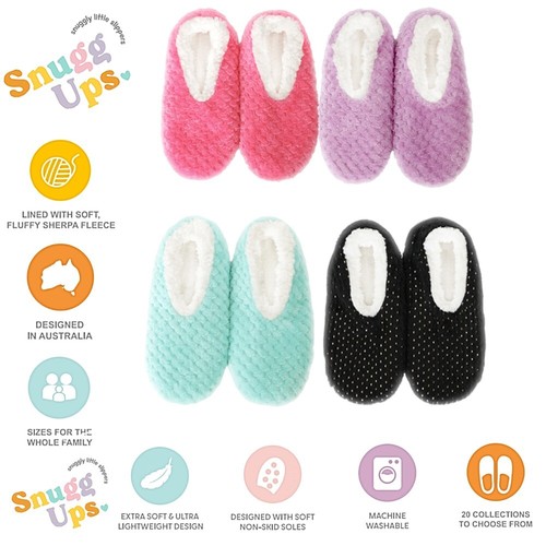 2023 SNUGGUPS Womens Rose Petals Pink Brights Women Slippers Splosh ...