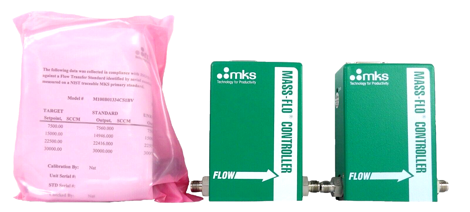 MKS Instruments M100B01334CS1BV Mass Flow Controller M100B 30000 SCCM Lot of 3 | eBay