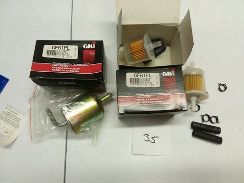 3X GKI GF61PL 5/16" Plastic Gas Filter & Hoses/Clamps fits G2 G12 GF61 ...