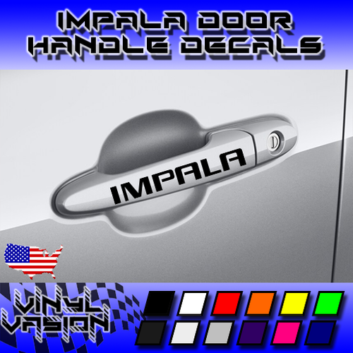 4x Door Handle Decal Sticker for Impala Chevrolet LS LT Premier Chevy ...