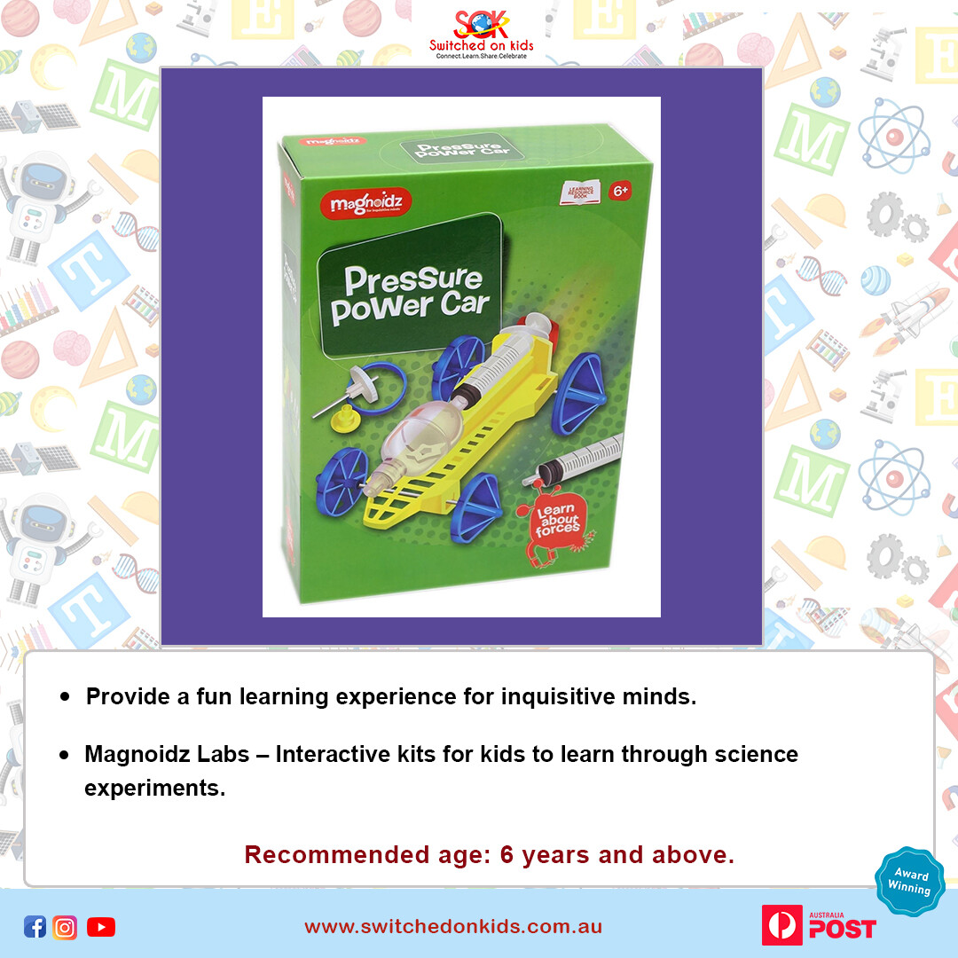 Magnoidz Pressure Powered Car Science Kit | eBay