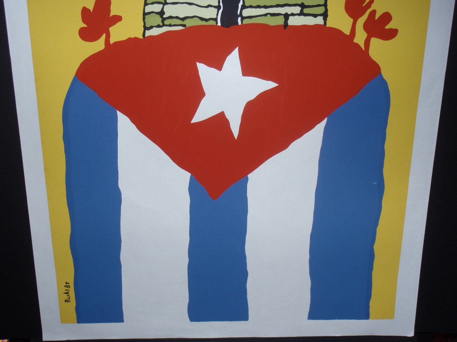 EL BOHIO (Native TAINO Hut) Cuban Silk-screen Movie Poster HAVANA CUBA ...