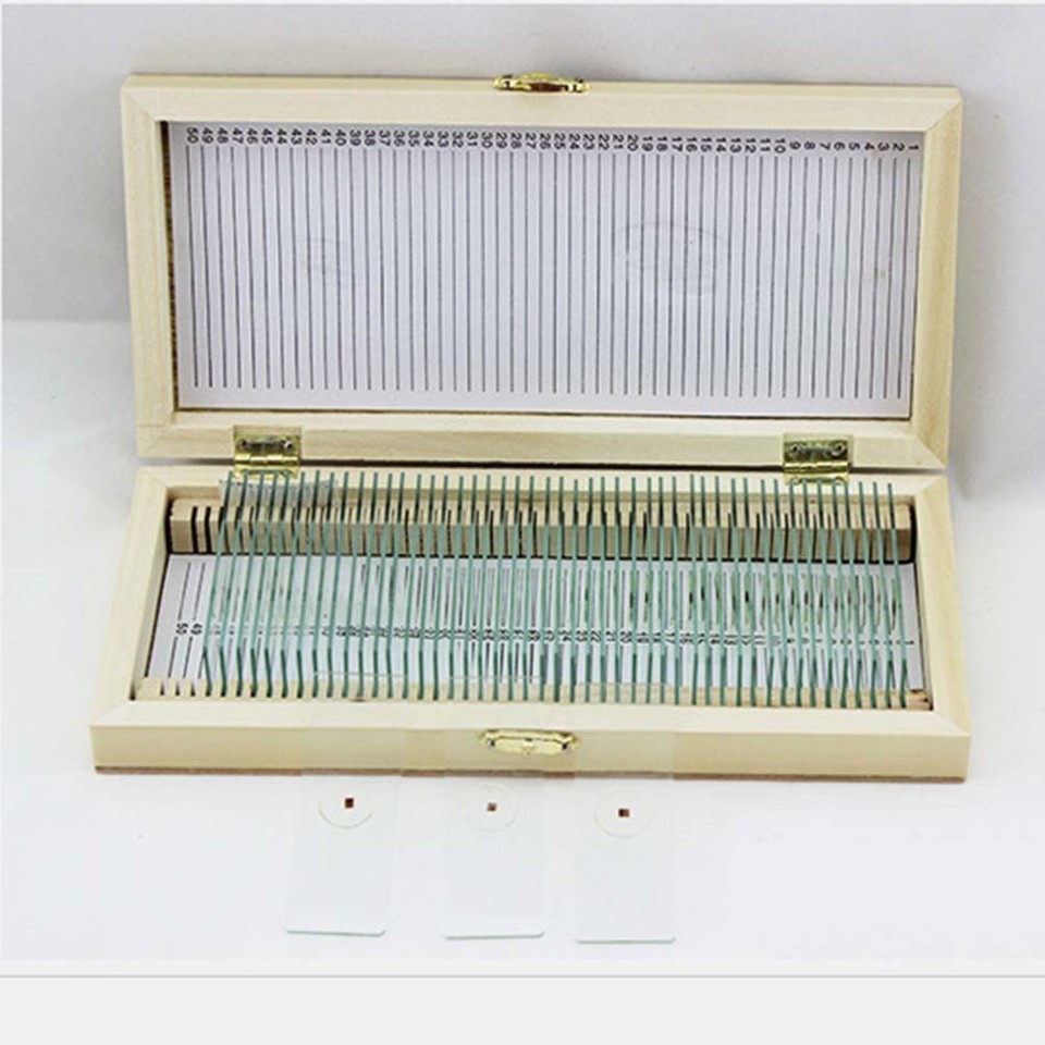 Wooden Box Specimen Display Boxes Microscope Slide Storage Holder Case ...
