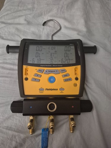 Fieldpiece SMAN360 3-Port Digital Manifold & Micron Gauge 872641003128 ...