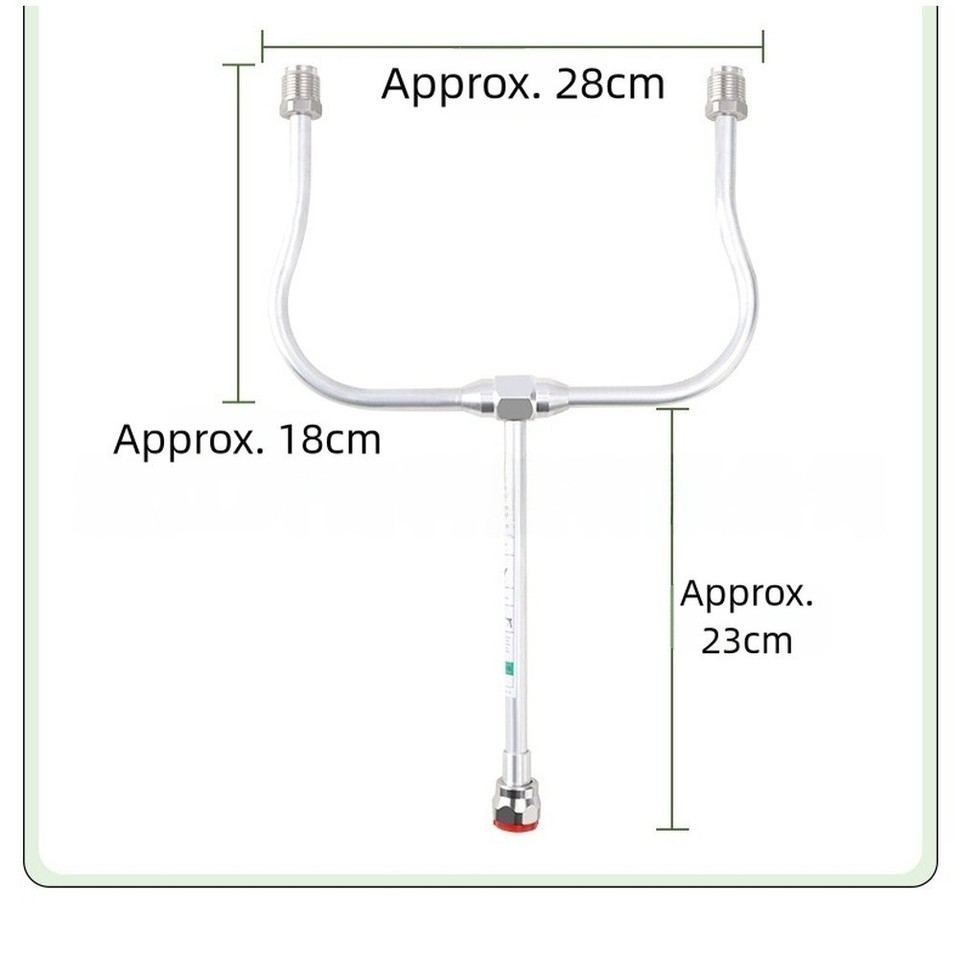 Double Nozzle Extension Rod Spray Bar with Anti Drip Holder and Wide ...