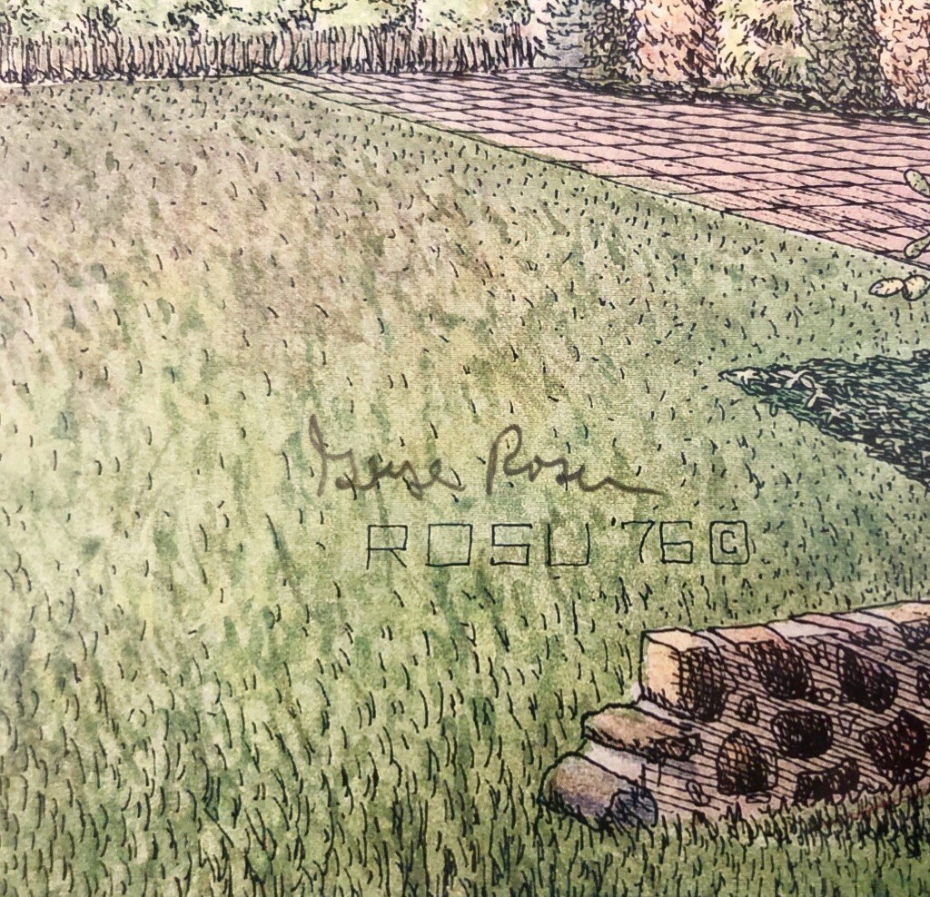 George Rosu * 2 Signed Prints * 1970's * San Fernando & Santa Barbara ...