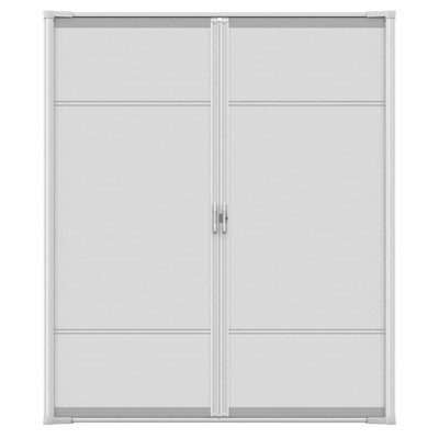 WEATHER STAR Double Retractable Screen Door Kit 72"W x 81"H Aluminum in ...