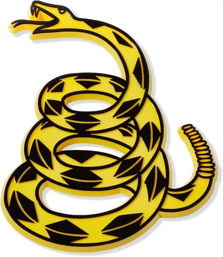 Gadsden Flag Don't Tread On Me Rattlesnake Car 3D Badge Emblem ...