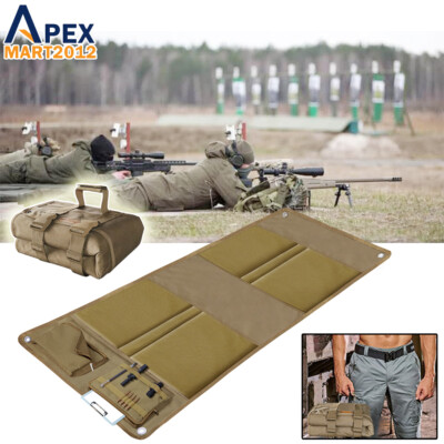 Portable Shooting Mat Tactical Prone Padded Roll Up Waterproof Foldable ...