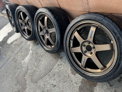 RAYS TE37 4Wheels 18inch 7.5J +48 5×100 For GT86 BRZ PRIUS | eBay