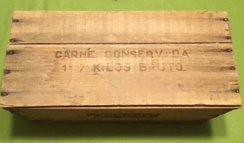 VTG ~ Wood Crate ~ ARMOUR ~ Corned Beef ~ Shipping Crate Box | eBay UK