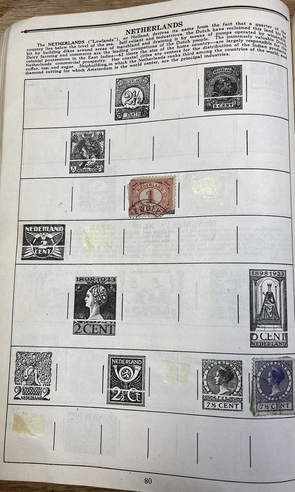 Adventurer Album Postage Stamps of the World 1933 w/ Stamps Mounted ...