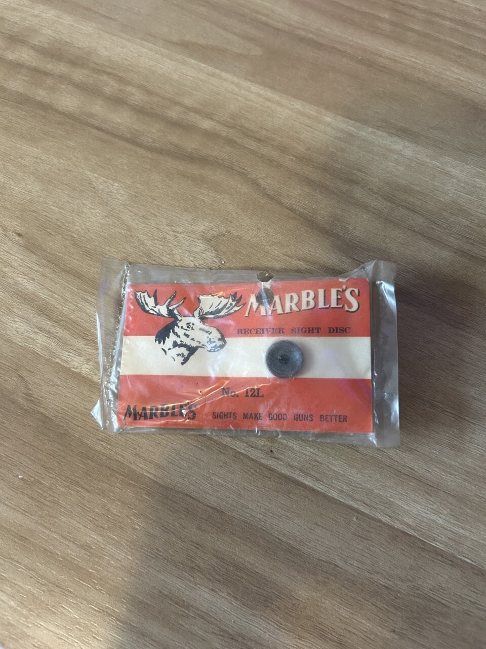 Marbles Receiver Sight Disc, Aperture, No. 12L, 1/2" x .093", NEW, S-40 ...