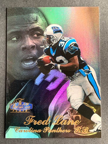 Fred Lane - Card No. 37, Carolina Panthers - NM+! (Flair Showcase, 1998 ...