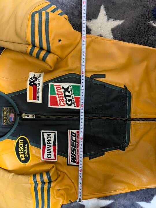 Vintage Vanson Special order color star riders Leather motorcycle Black ...