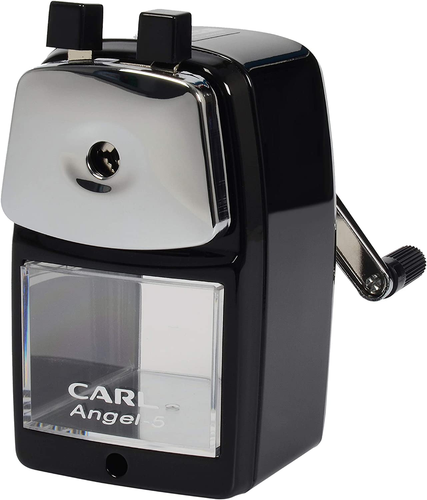 Heavy-Duty Artist & Teacher Pencil Sharpener, Manual Crank, Black ...