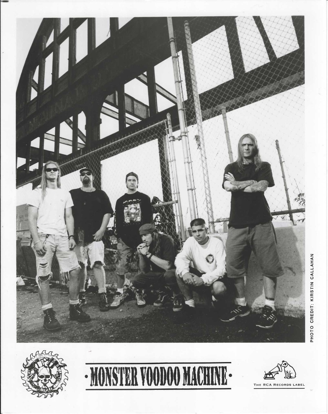 Monster Voodoo Machine B&W 8x10 Press Promo Publicity Band Photo RCA ...